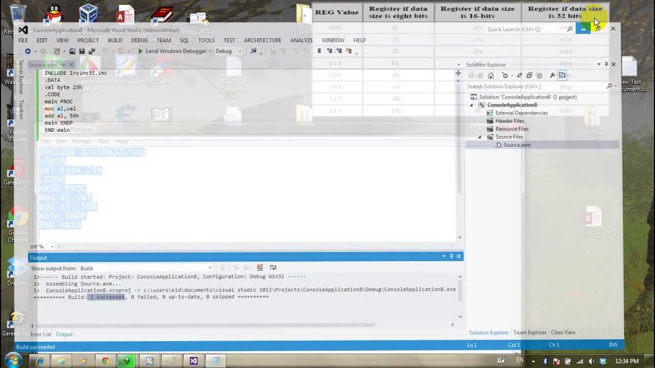 cannot open file Irvine32.inc Fix By 鬼儿 - YouTube