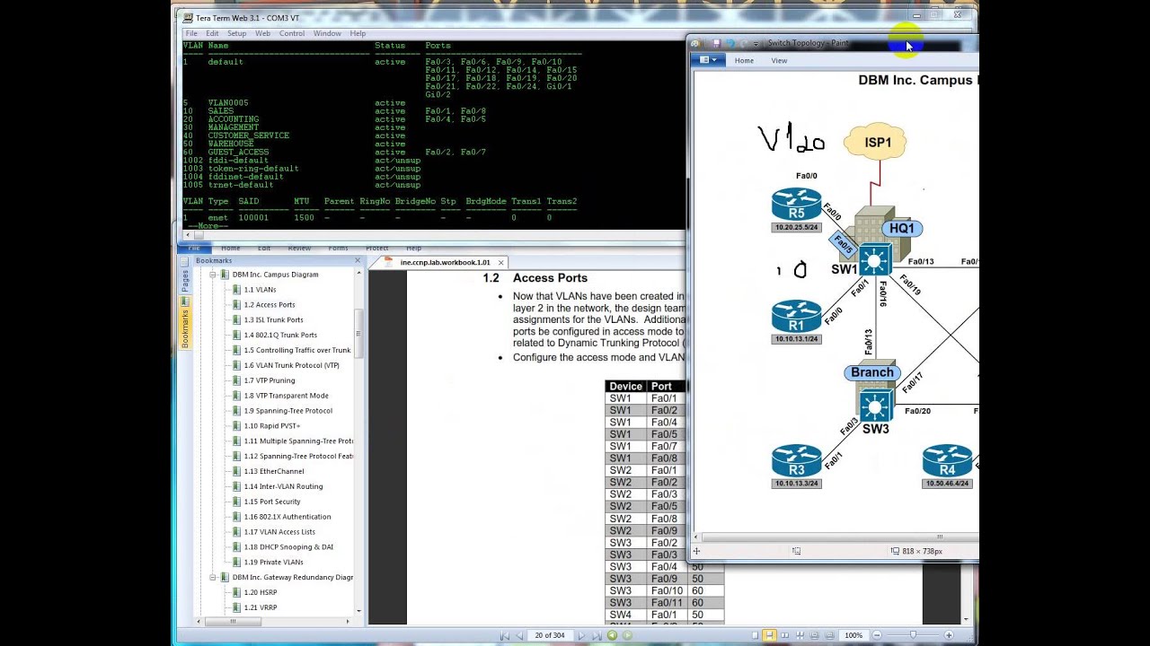 Exam Prep 02 Access Ports review, Access port config - YouTube