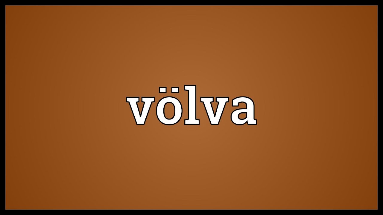 Völva Meaning - YouTube