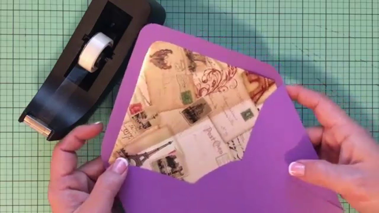 Wrapping Paper Envelope Liners - YouTube