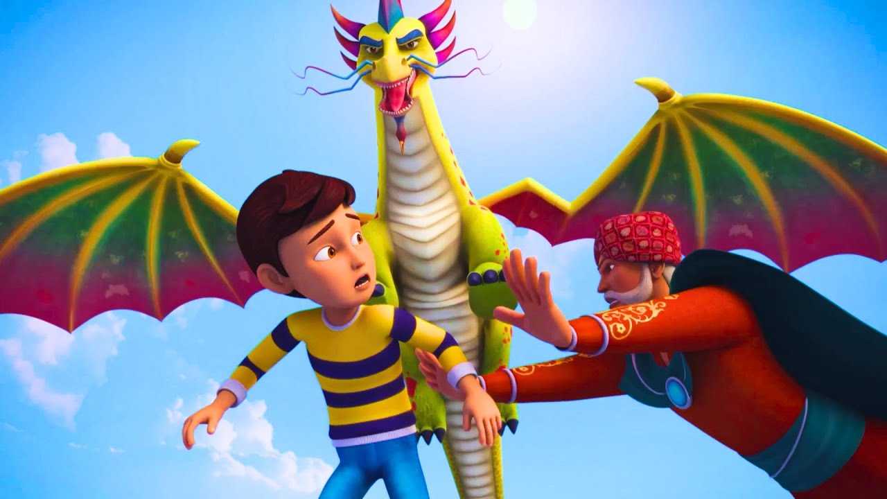 தாத்தாவுடன் பறக்கும் Dragons! | The Dragons Of Unknown Valley - YouTube