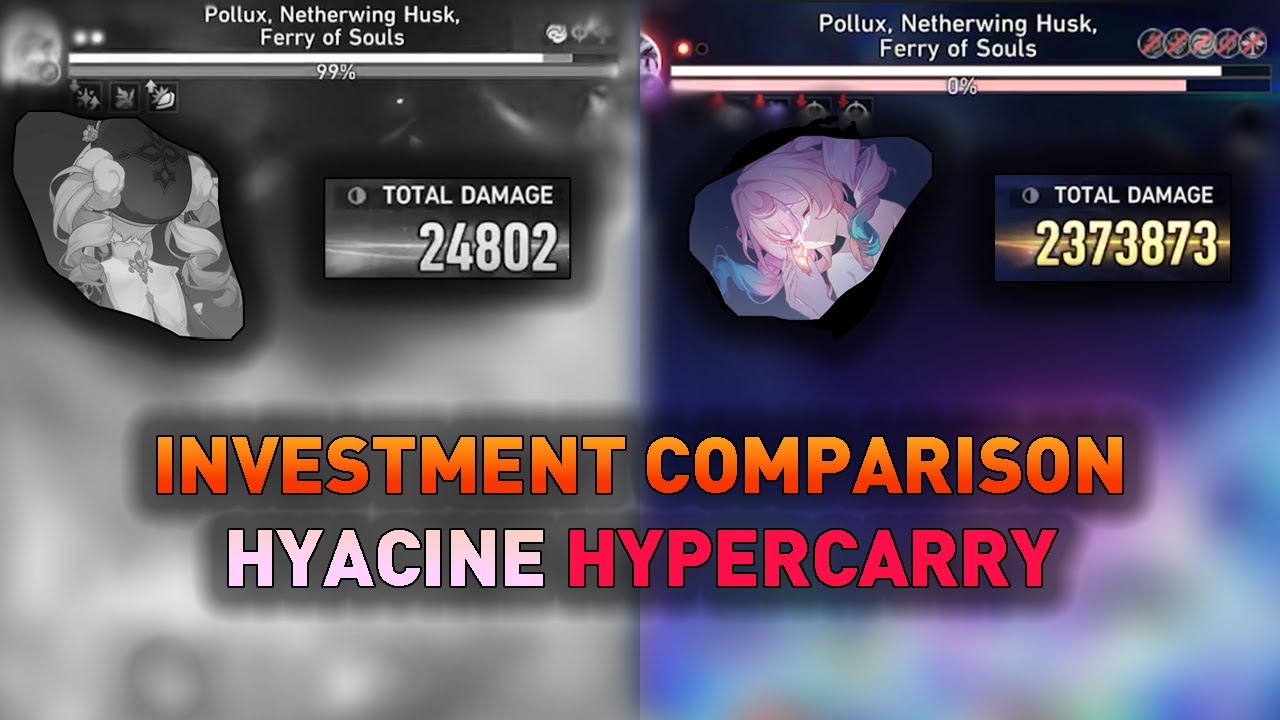 Hypercarry DPS Hyacine Eidolon Investment | E1 vs E2 vs E4 vs E6 | Honkai: Star Rail - YouTube