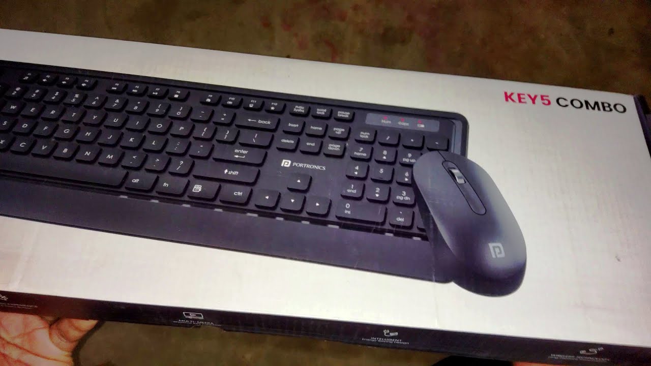 Portronics Key5 Wireless Mouse & Keyboard Combo Unboxing - YouTube