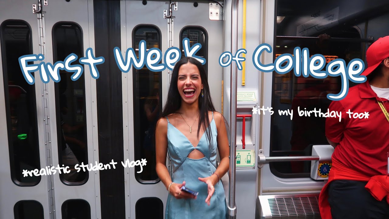 my first week in college 🦁 - YouTube