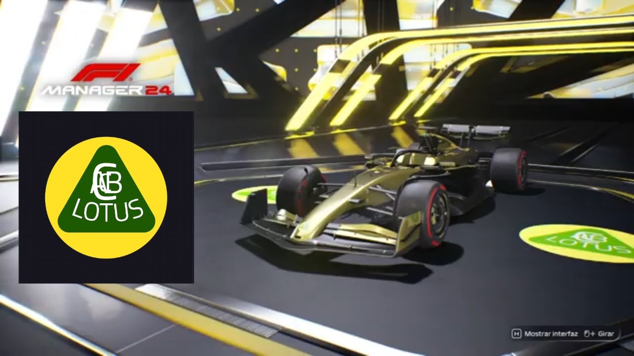 LOTUS LOGO F1 MANAGER 2024 TUTORIAL SIN MODS + DISEÑO DE COCHE Y MONO ...