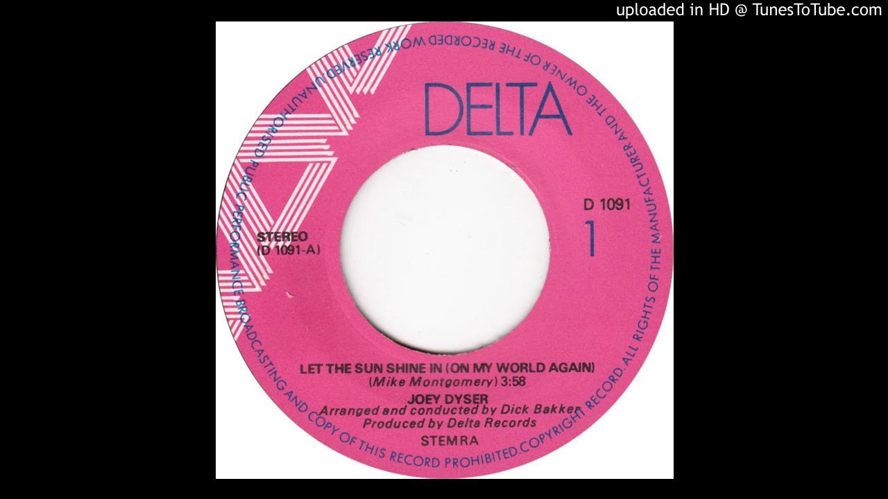 Joey Dyser - Let the sun shine in 1975 45rpm - YouTube