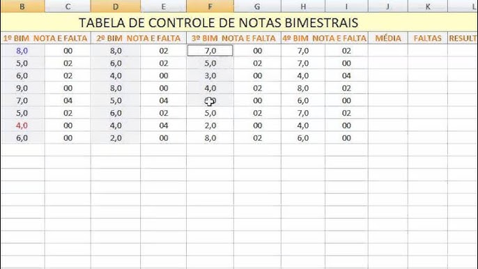 Planilha De Notas Pontilhadas