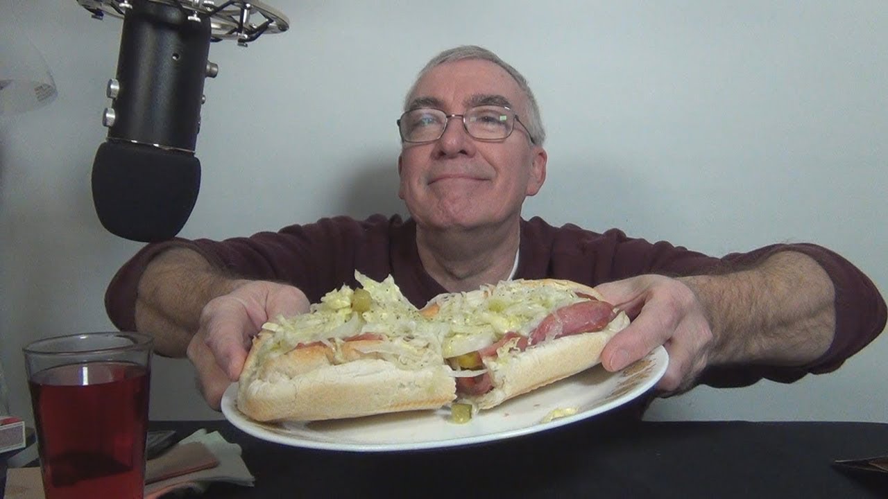 ASMR Eating an Italian Sub Whispering - YouTube