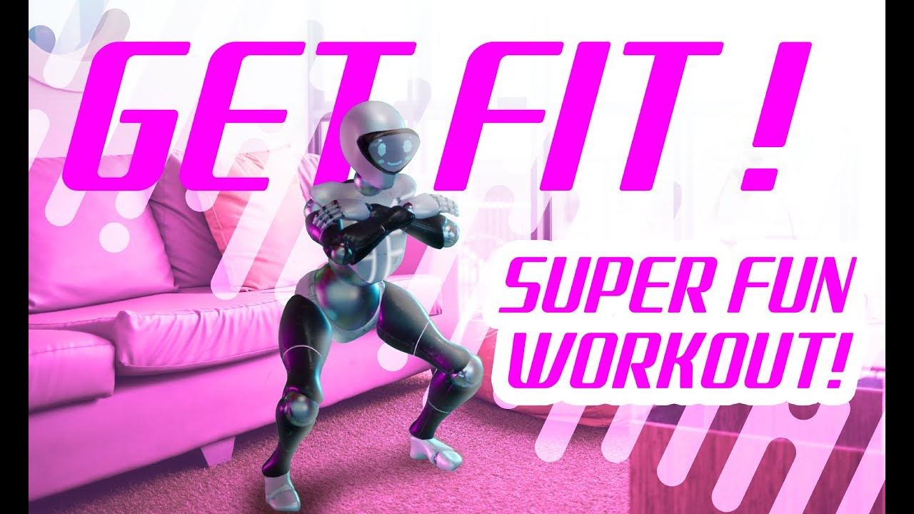 Get fit while having fun! 15-minute workout, at home! | Animated ...