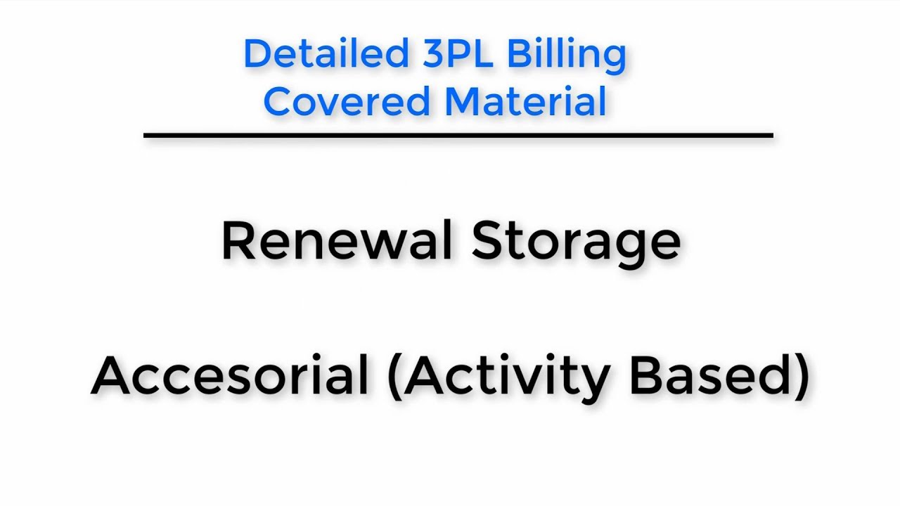51 Da Vinci Unified Training - Detailed 3PL WMS Billing - YouTube