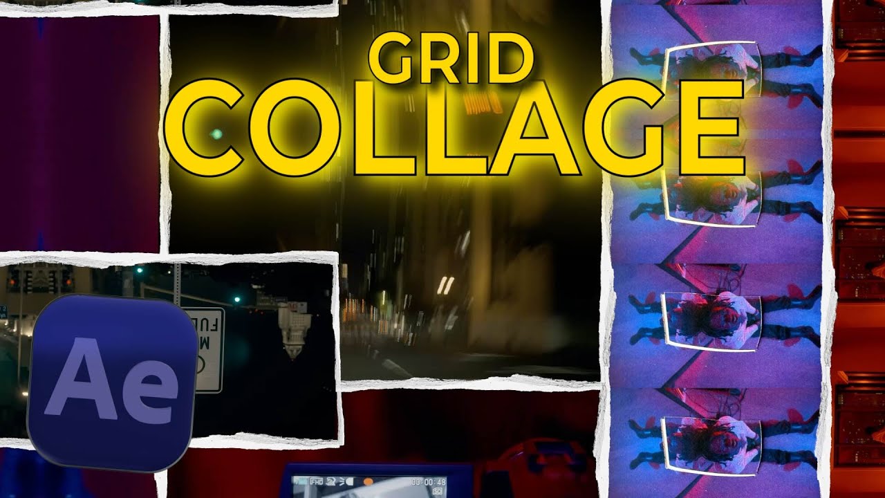 INSANE COLLAGE GRID EFFECT AFTER EFFECTS - YouTube