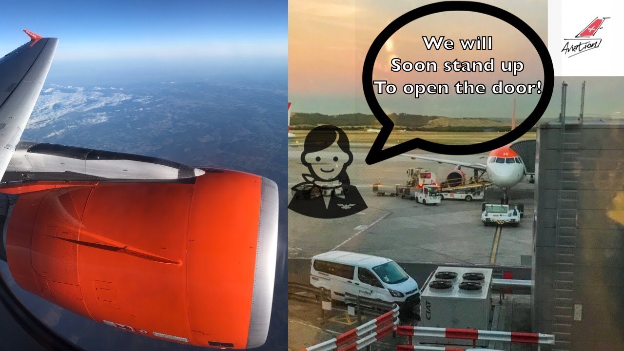 WEIRD ANNOUNCEMENT ! EasyJet Switzerland 🇨🇭 a320 smooth landing at ...