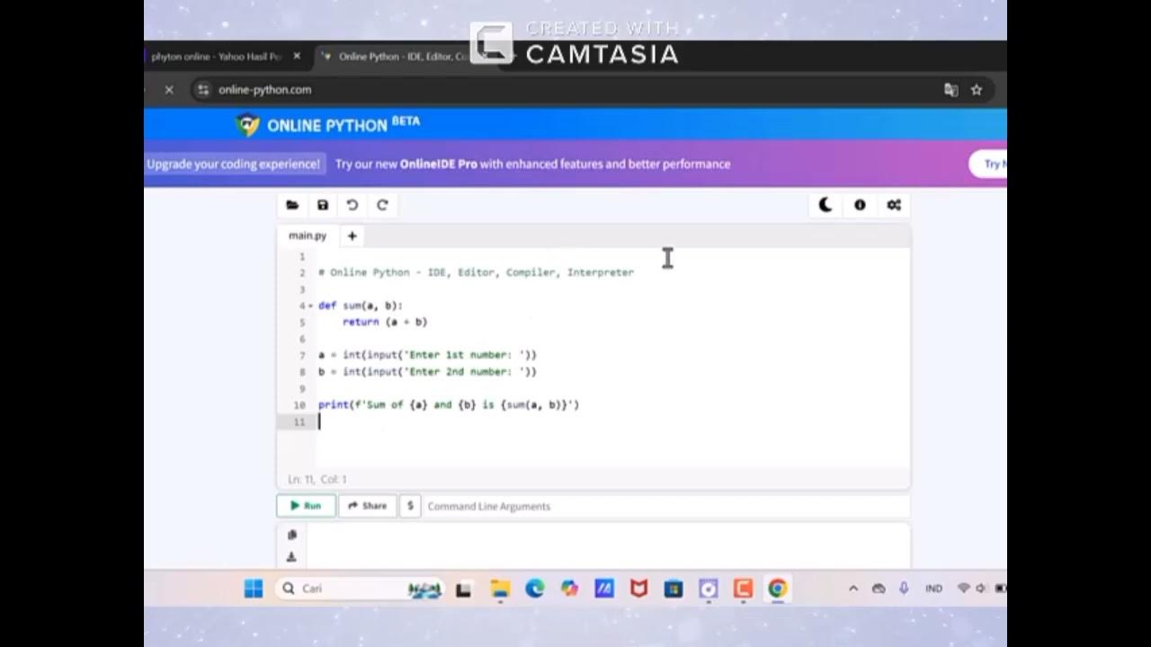 Tutorial mendownload pyhton dan koding sederhana - YouTube