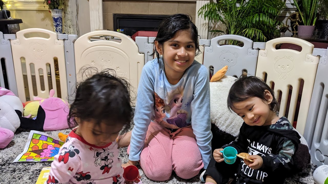 Twins pretending to enjoy tea with sister | Anytime is tea time | twins ...