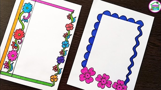 Simple Border Designs For Project Chart Paper Border, 43% OFF