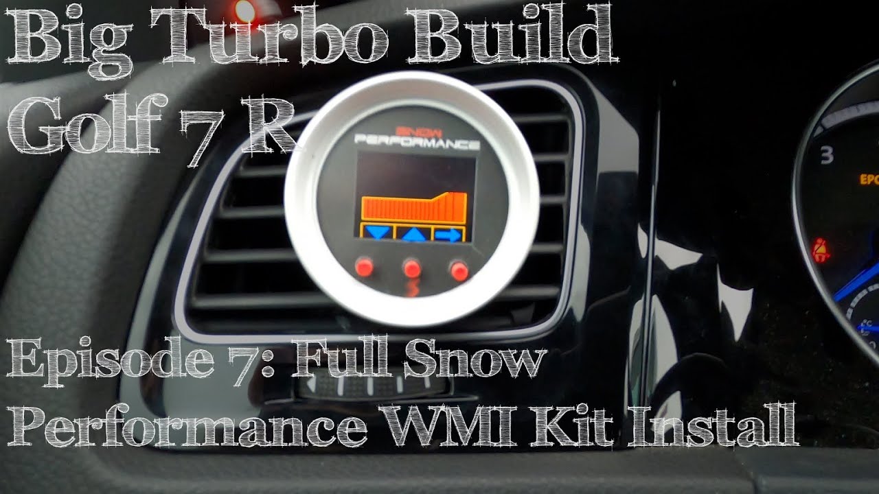 Big Turbo Golf 7 R Build Ep 7: How to Install Snow Performance Water ...