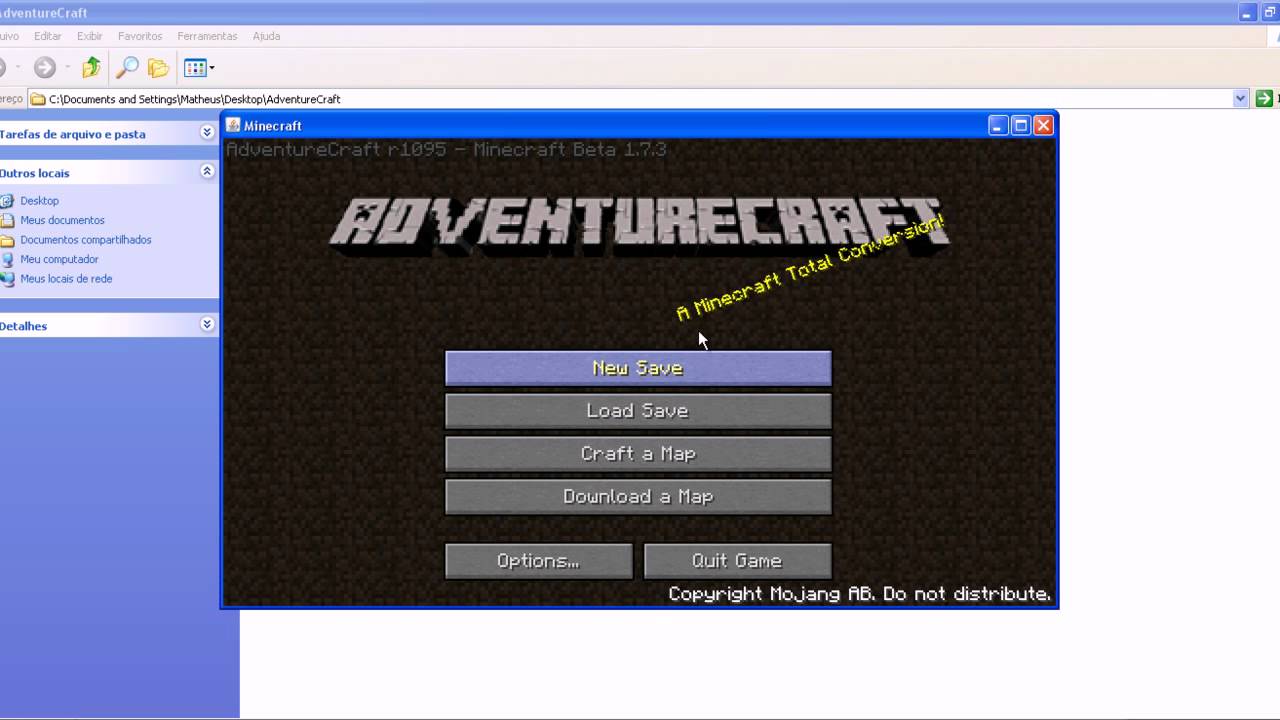 Como instalar e usar o AdventureCraft - YouTube