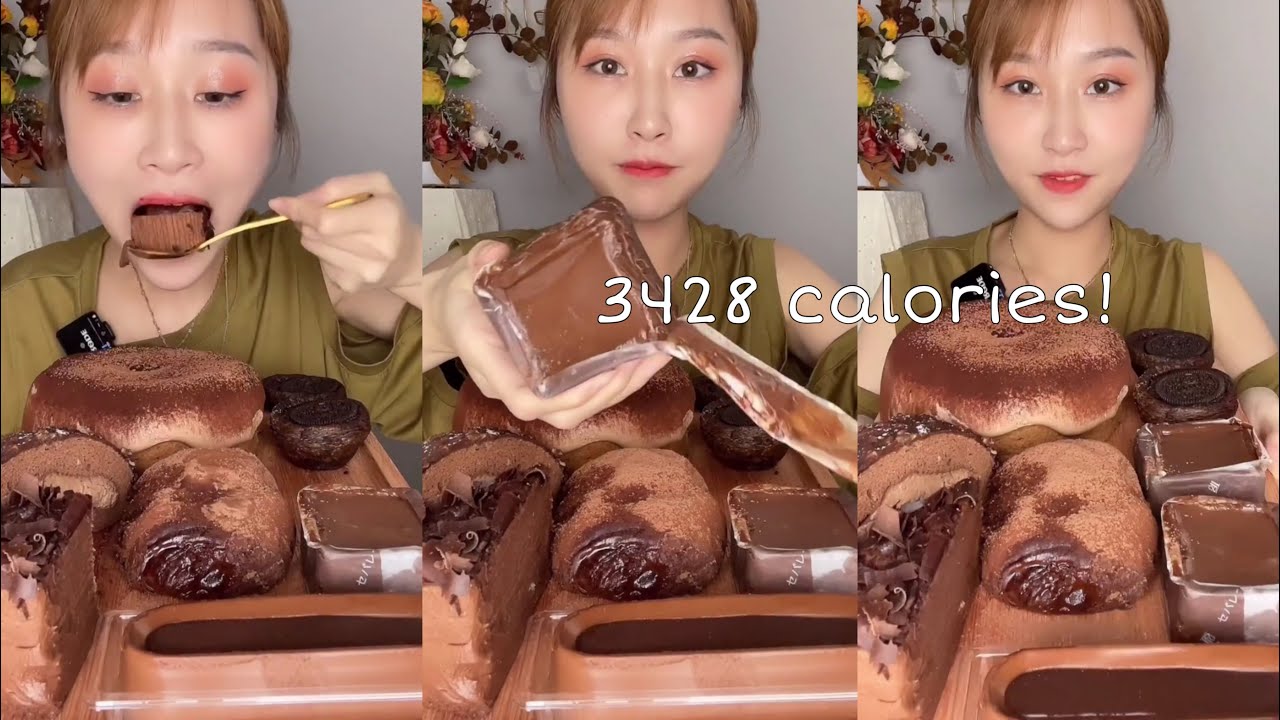 CALORIE COUNTING: chocolate desserts (3428 calories eaten) - YouTube