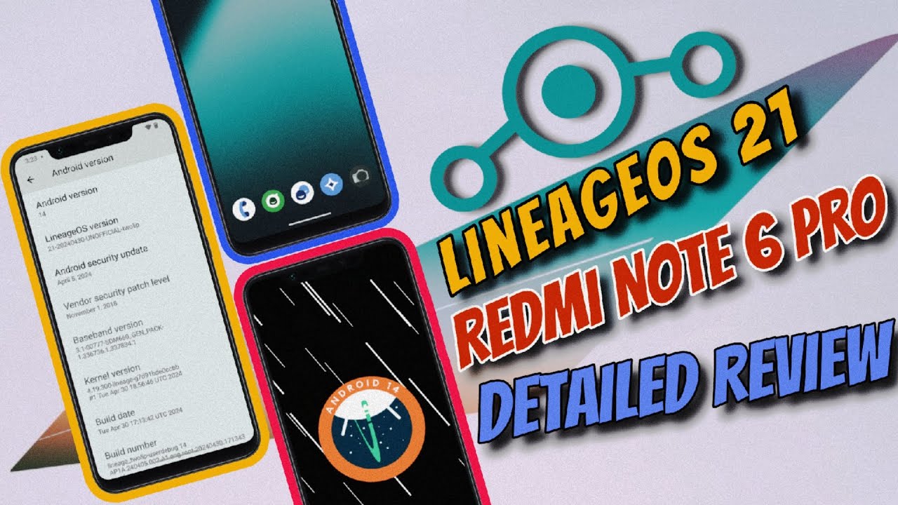 LineageOS 21 for Redmi Note 6 Pro - Android 14 - Detailed Review ...