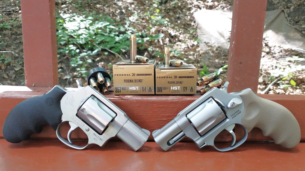 9mm+P VS .357 Magnum in Snub Nose Revolvers - Federal HST Ballistic ...