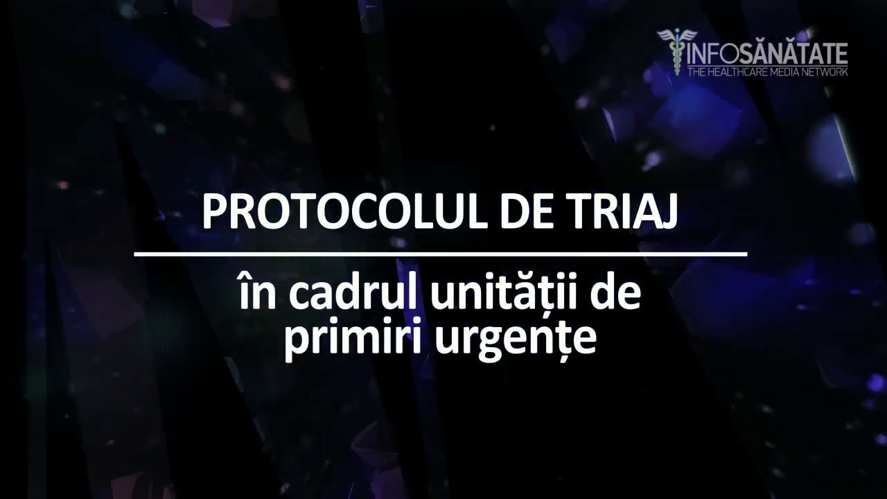 Protocolul de triaj în cadrul unității de primiri urgențe - YouTube