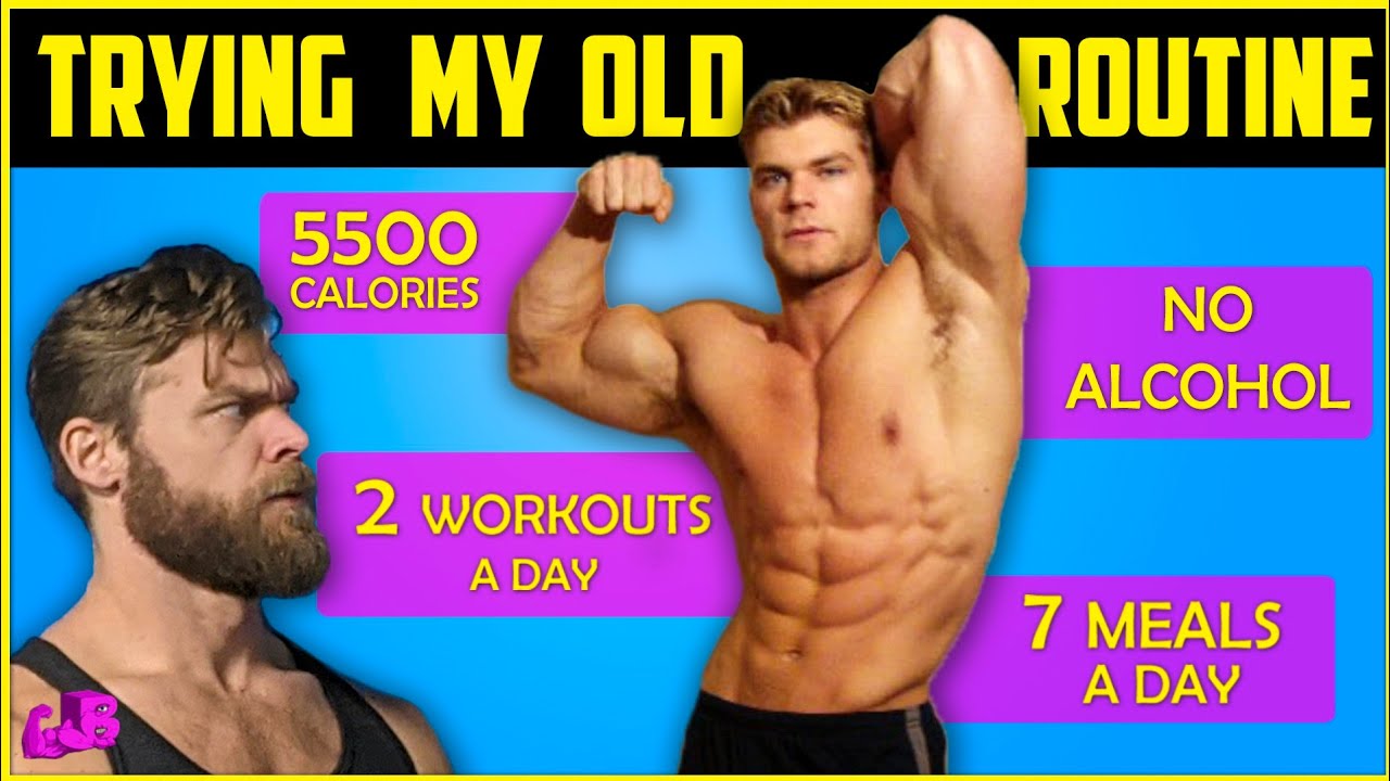 I Ate & Trained Like When I Was 20 Years Old: 5,500 Calories, No Alcohol, 2 Workouts a Day - YouTube