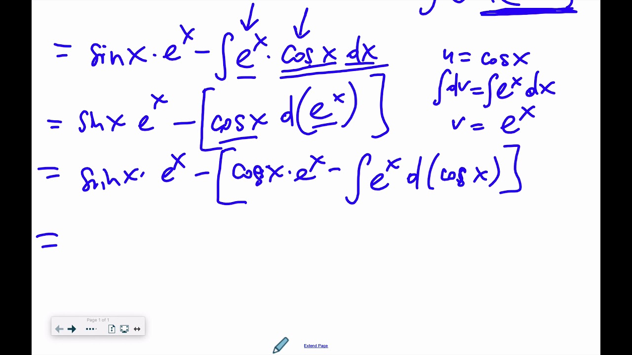 Integration By Parts The Easy Way IB Math SL HL Past Paper - YouTube
