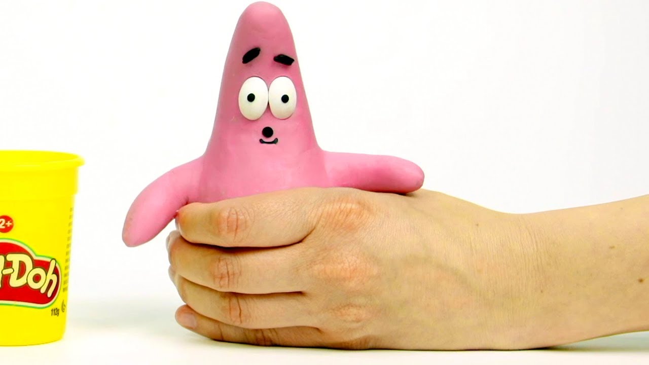 DibusYmas Patrick Spongebob 💕 Superhero Play Doh Stop motion cartoons ...