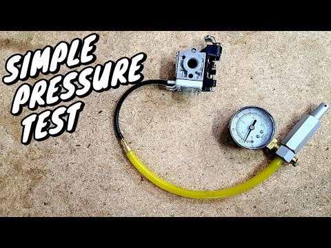 2 Stroke Carburetor Pressure Test - YouTube