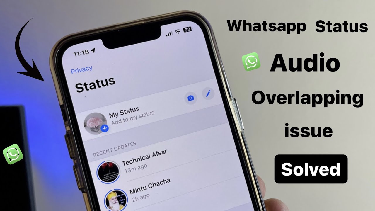 WhatsApp status program || WhatsApp status audio overlapping issue ...