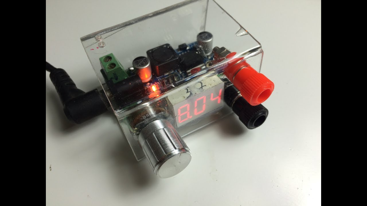 How to make adjustable voltage Simple power supply lm2596 // Making Fun ...