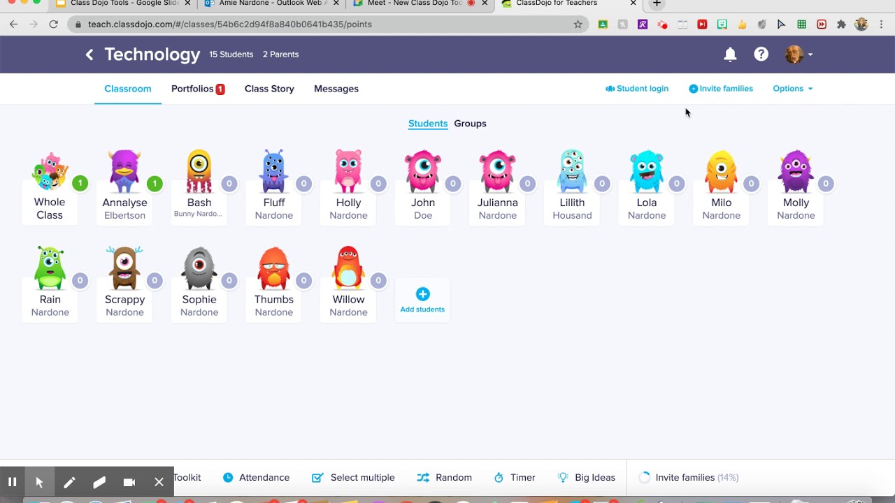 Class Dojo Invite families - YouTube