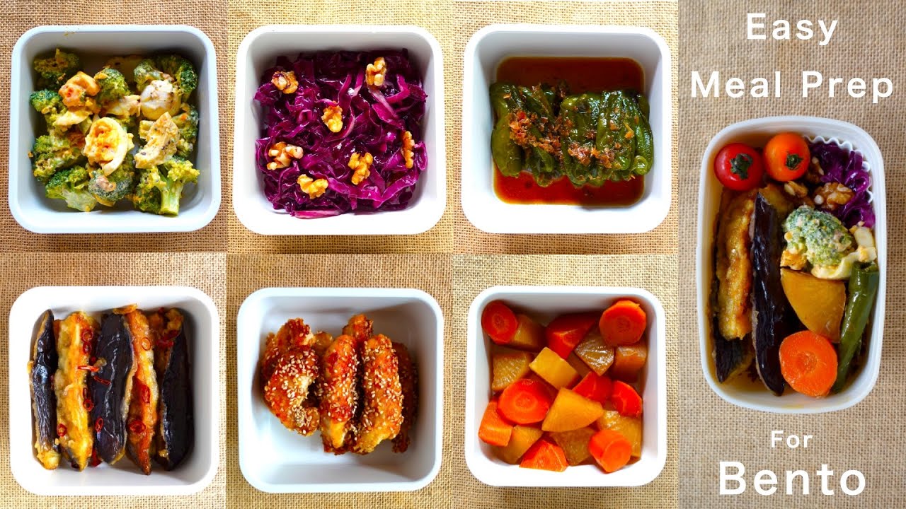 Healthy Japanese BENTO meal prep 🍱🇯🇵 15minute EASY recipes 💪 - YouTube