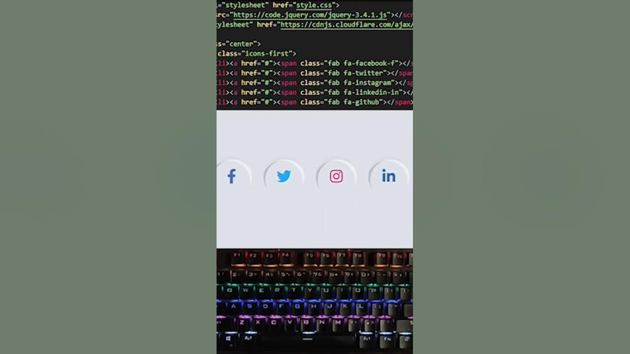 Asmr Coding Create Neuromorphic Social Icons With Html And Css Asmrcoding Programming Coding