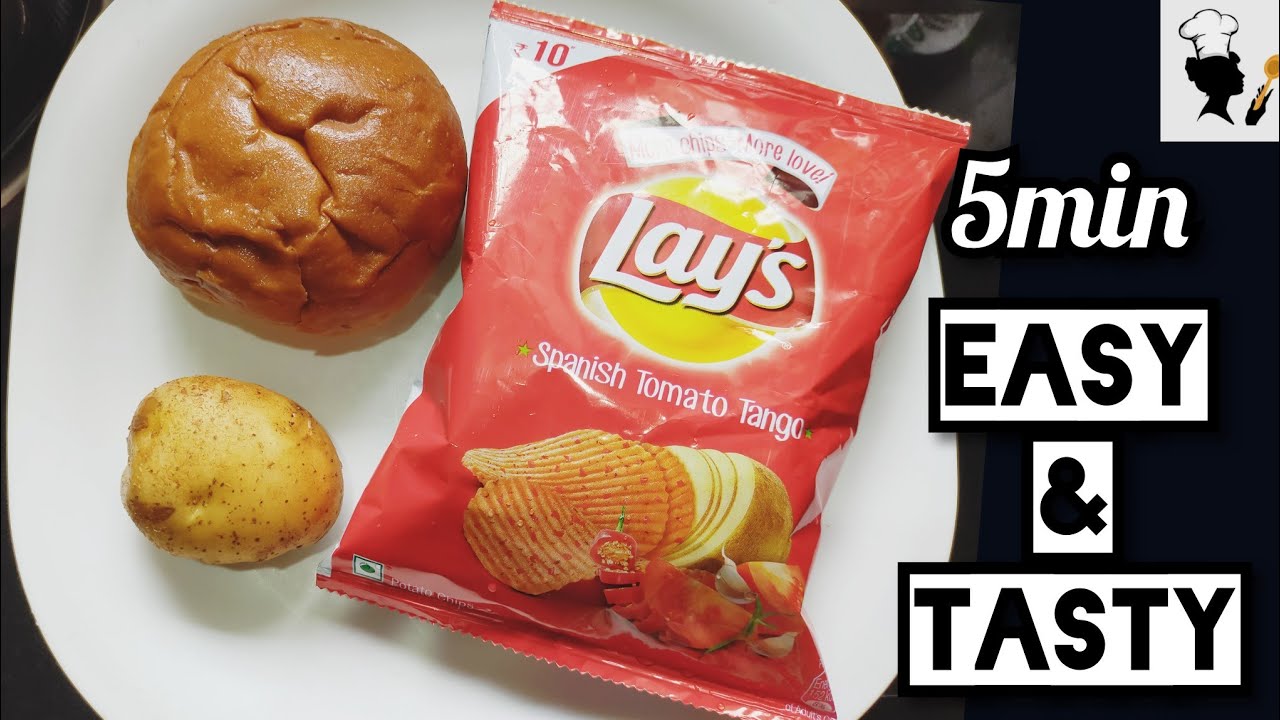 Quick and Tasty Evening Snack | Easy Snack with Lays and Bun | - YouTube