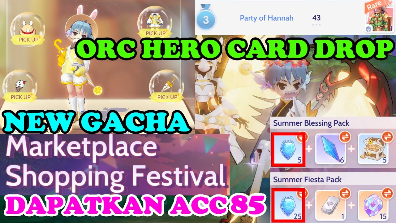 NEW GACHA COSTUME! JUALAN ACC 85 SLOT 2! ORC HERO CARD DROP! Ragnarok ...