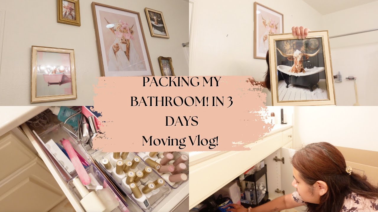 Packing My Bathroom In 3 Days! | Moving Out! | Orange County Apartment ...