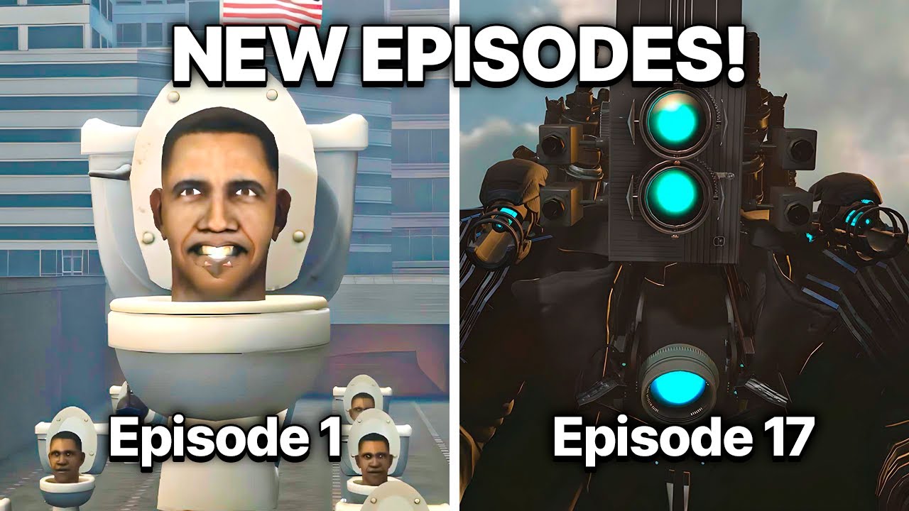 Skibidi Presidents 1 - 17 All Episodes: Titan Double Cameraman Upgraded ...