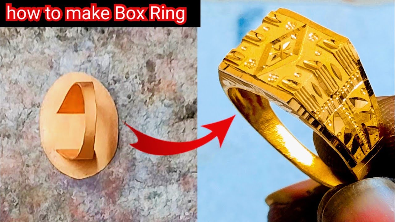 22k Gold Box Ring Making For Gents | How Gold Ring is Made | Gold ...