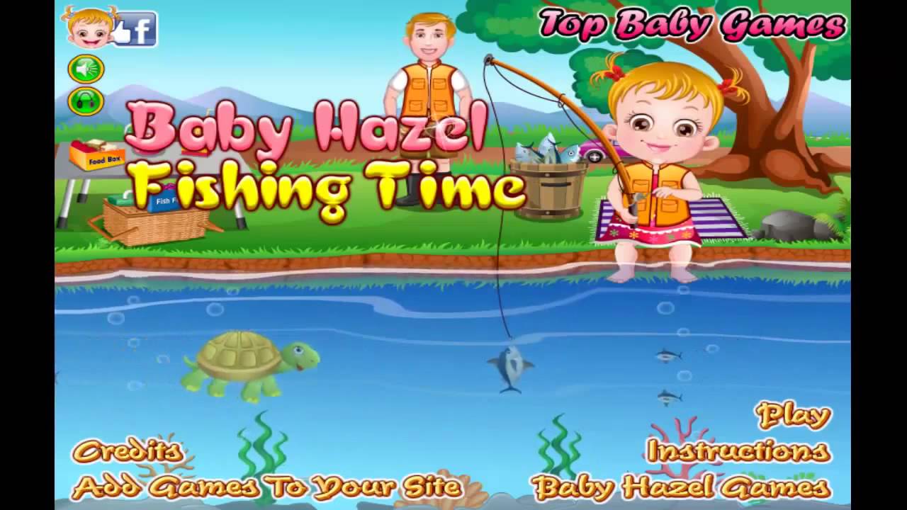 Baby Hazel Fishing Time Baby Hazel games - YouTube