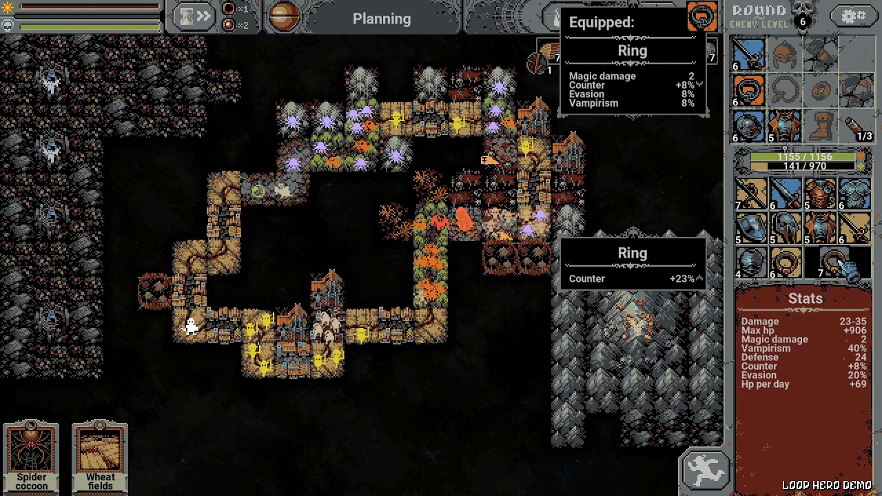 Loop Hero - rearranging items in inventory - YouTube