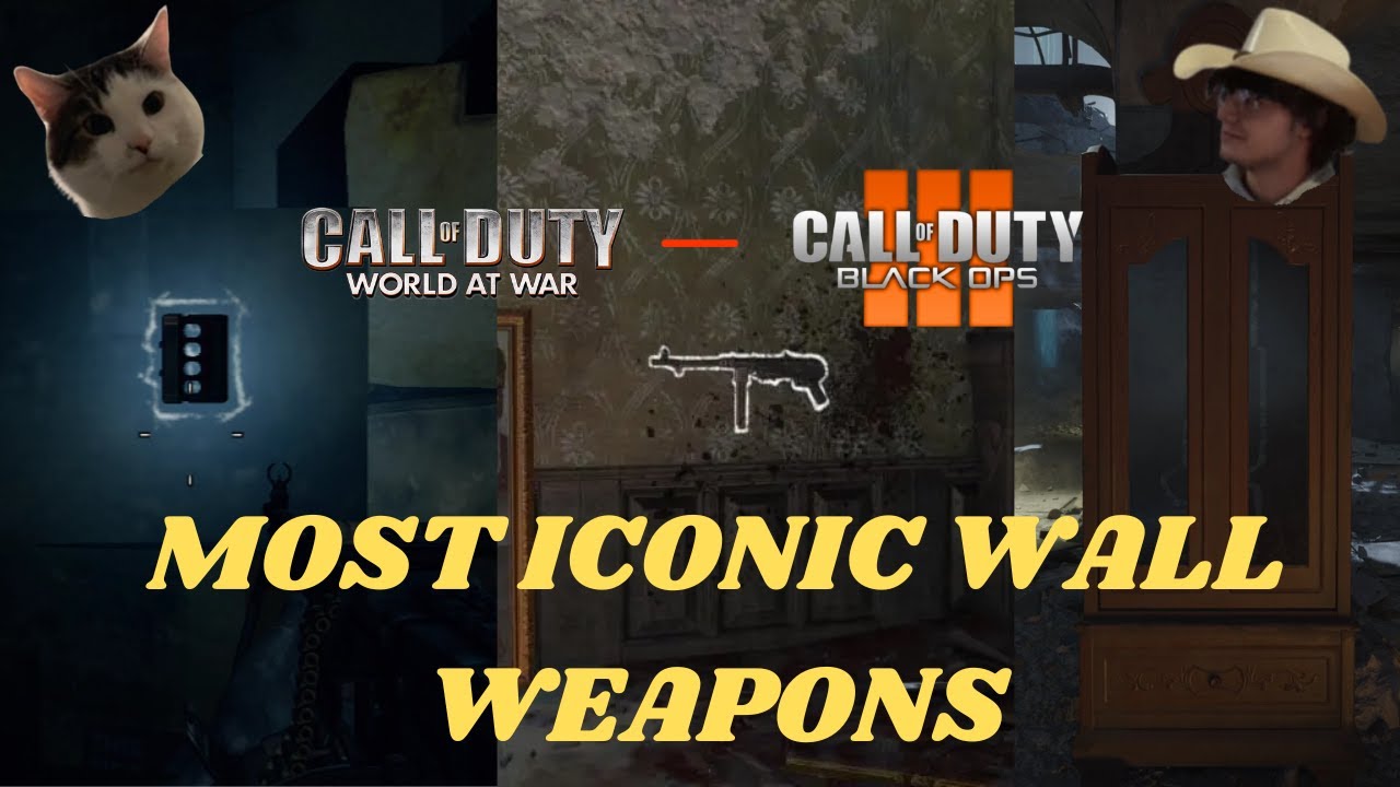 EVERY COD Zombies Map's Most Iconic Wall Weapon (WAW-BO3) - YouTube