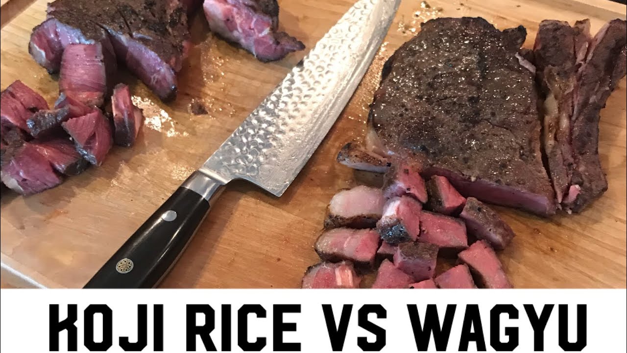 Wagyu Steak vs Koji Rice Steak - Dry Brine with Koji Rice Experiment ...