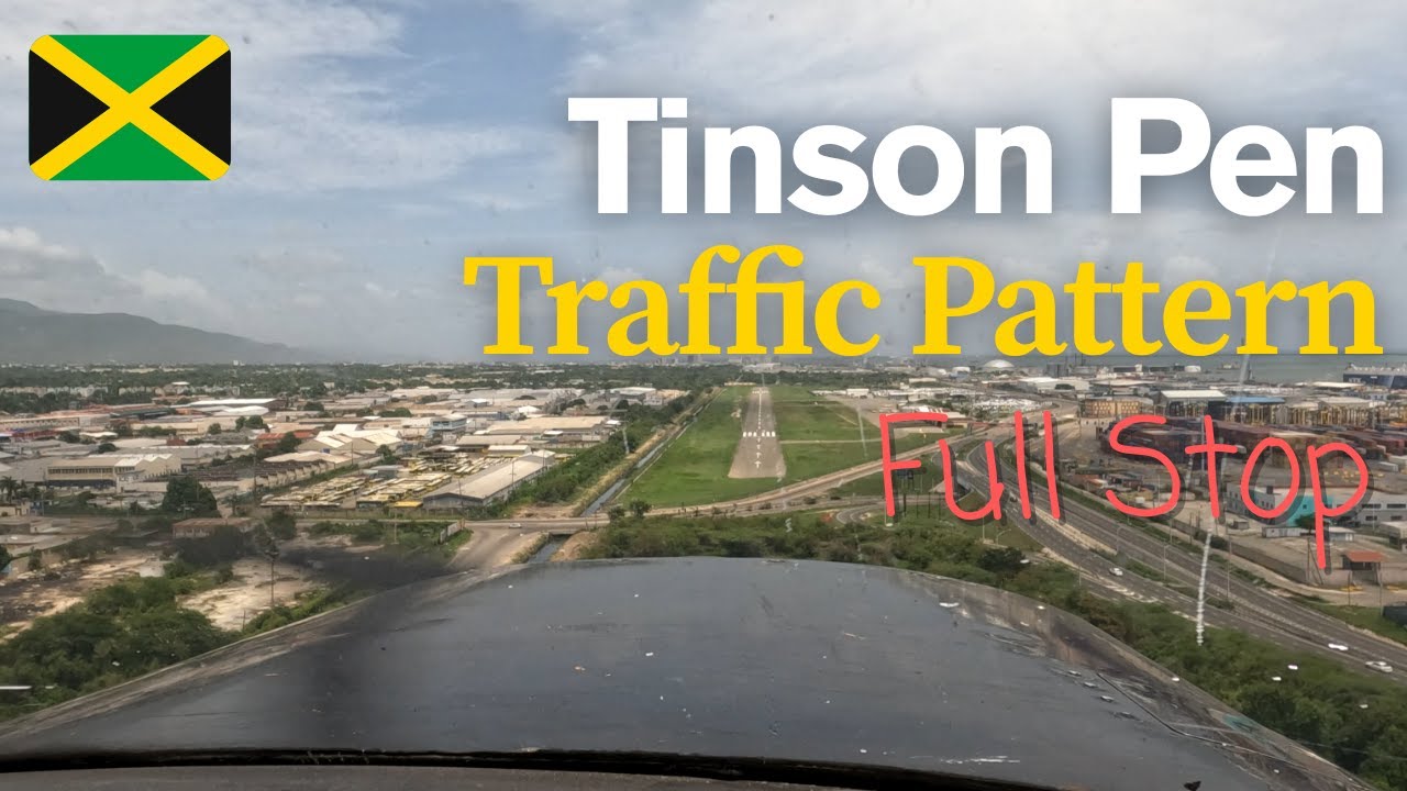 Tinson Pen Runway 14 Traffic Pattern | Jamaica Aviation - YouTube