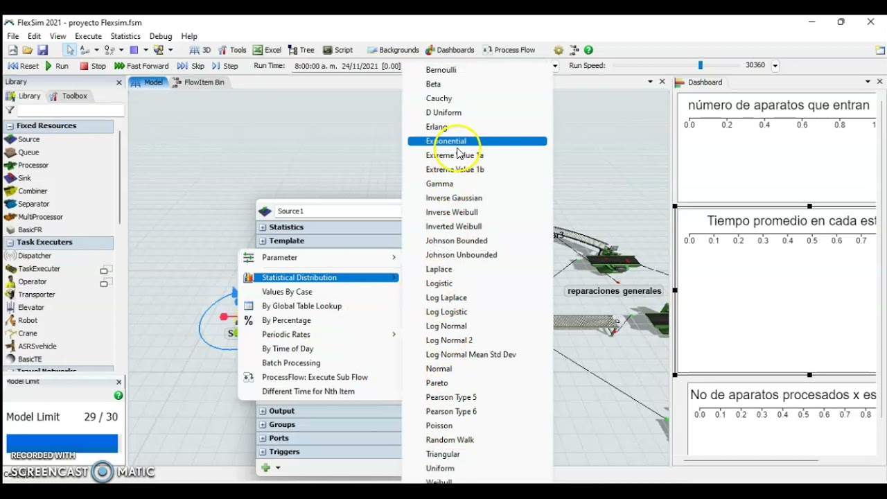 proyecto flexsim - YouTube