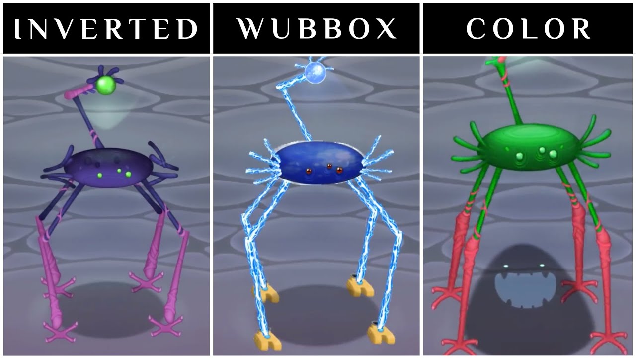 Monsters Inverted and Repainted | Wubbox Stuffed | My Singing Monsters ...