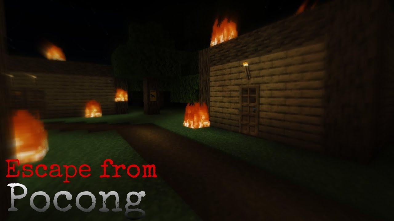 Minecraft: PE - Escape From Pocong Horror Map - Gameplay Part 1 ...