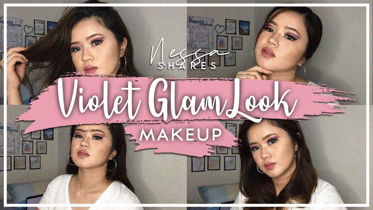 Violet Glam Look Makeup I Nessa Share - YouTube