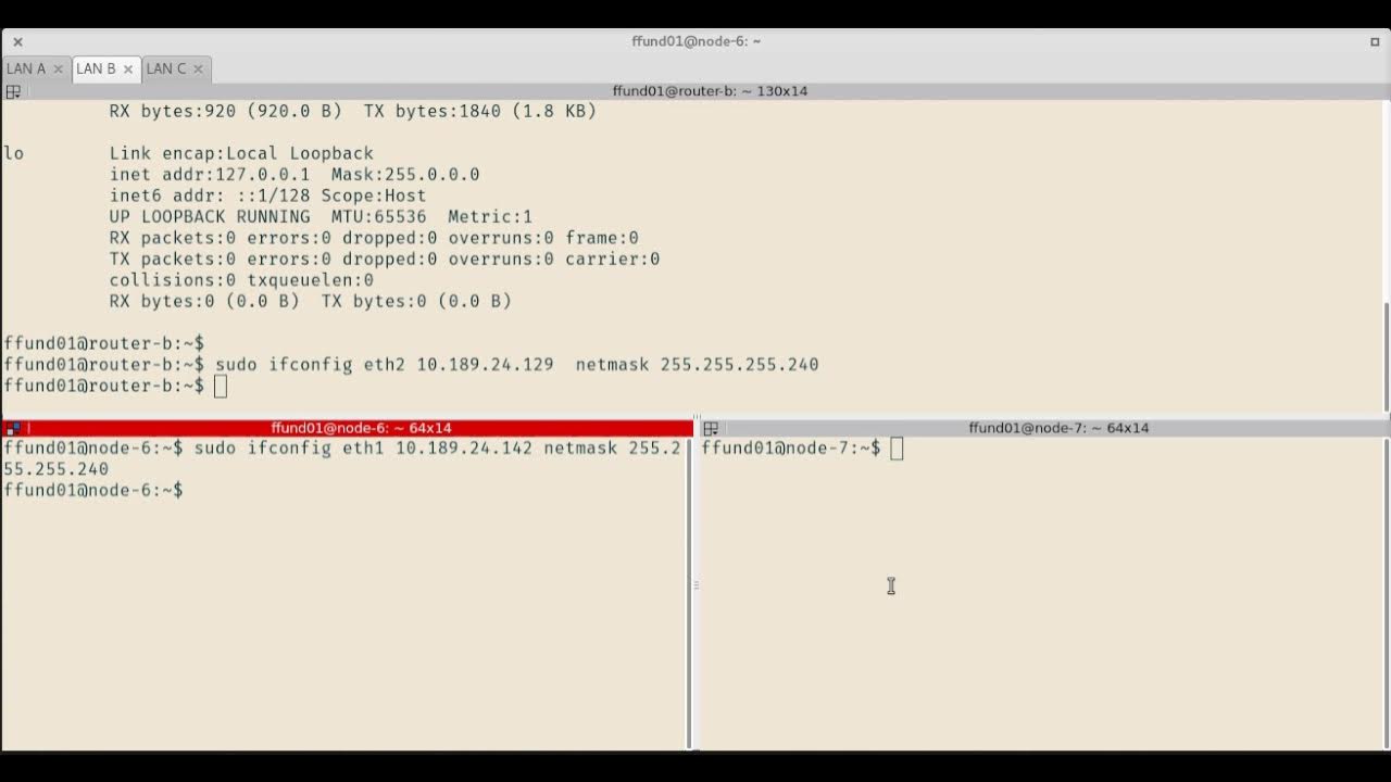 Configuring network interfaces for subnet design example - YouTube