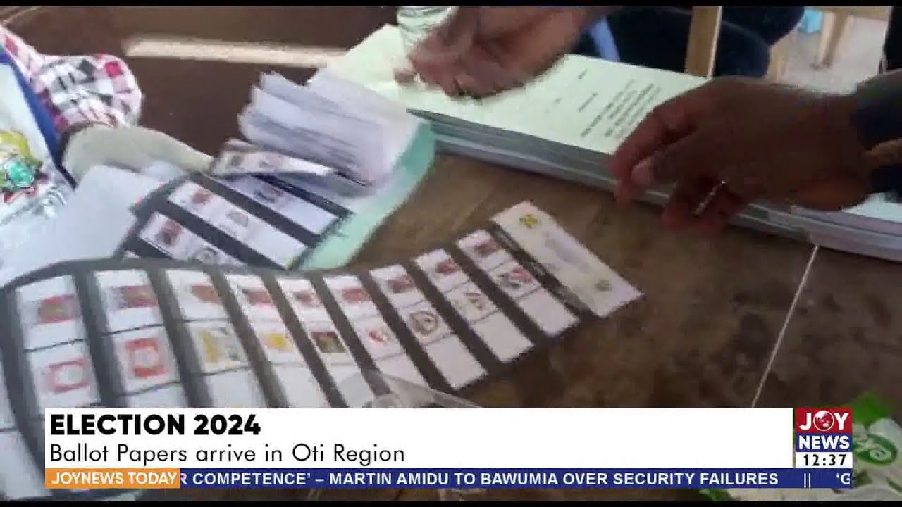 Election 2024: Ballot Papers arrive in Oti Region - YouTube